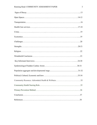 Community Assessment Paper | DOCX