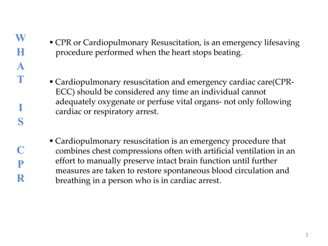 CPR: CARDIOPULMONARY RESUSCITATION- BLS & ACLS-2020 AHA UPDATE | PPTX | First Aid | Injuries