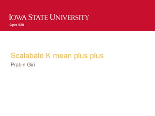 Scalable k-means plus plus | PPT