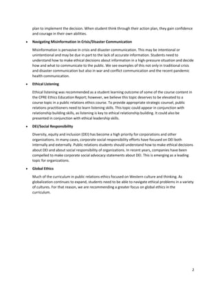 CPRE Ethics Spotlight Report | PDF