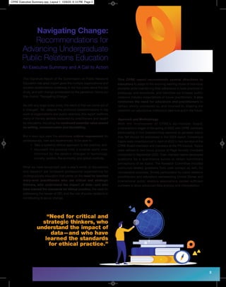 Navigating Change: Recommendations for Advancing Undergraduate PR Education | PDF