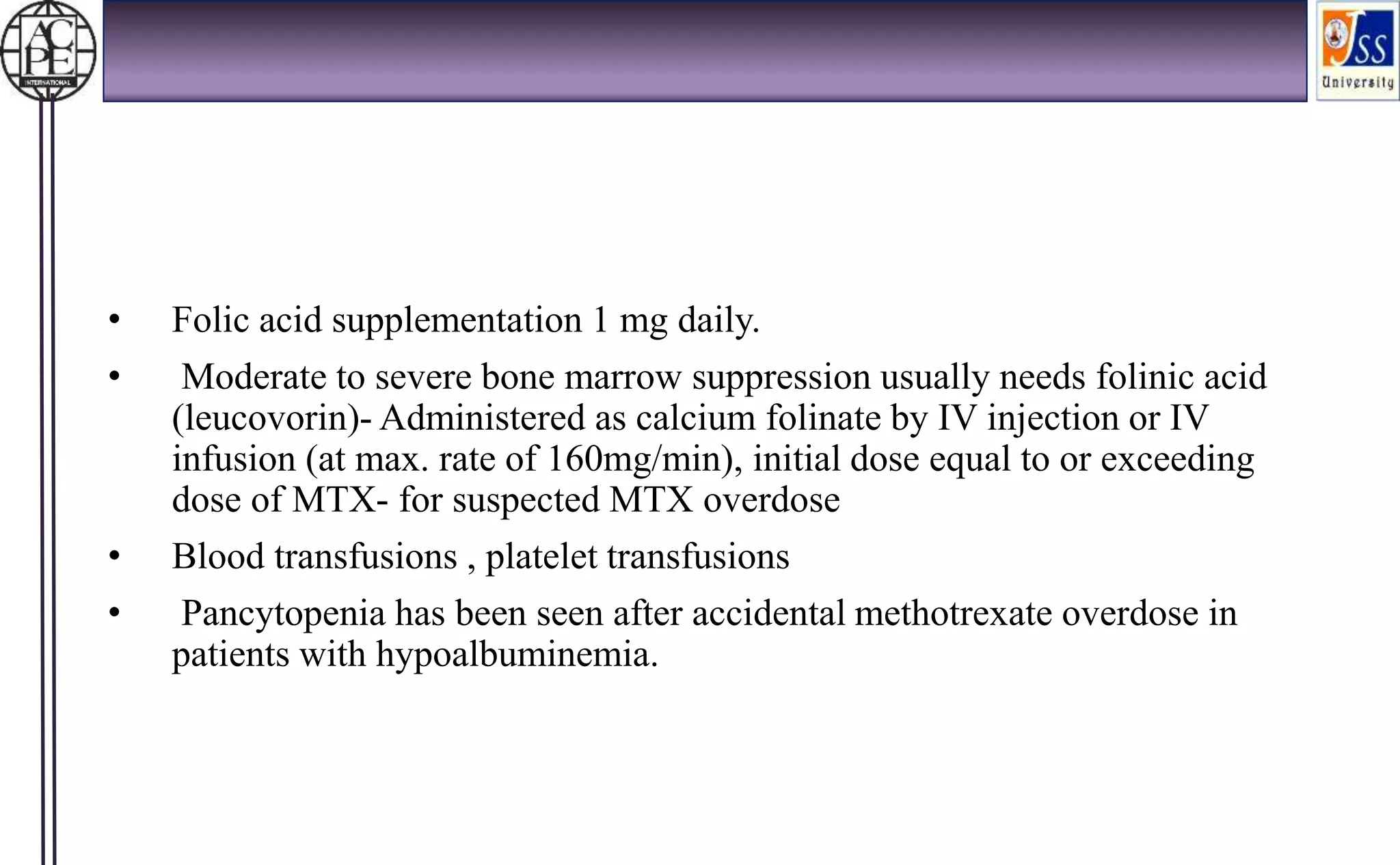 Case Presentation on Methotrexate Induced bone marrow suppression | PPTX