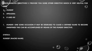 Preprocessor Directive in C | PDF | Programming Languages | Computing