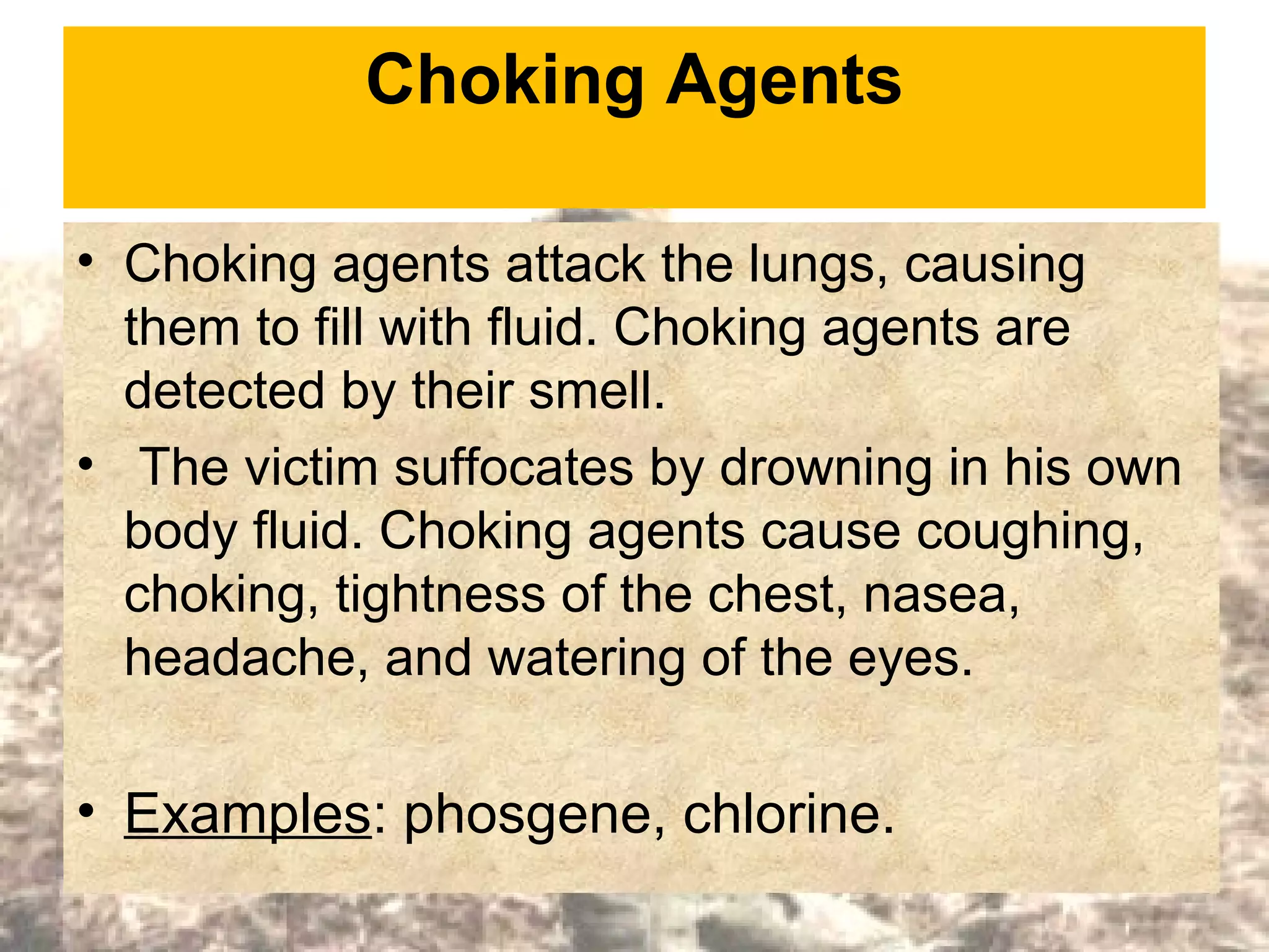 CHEMICAL WEAPONS AND ITS TYPES | PPT