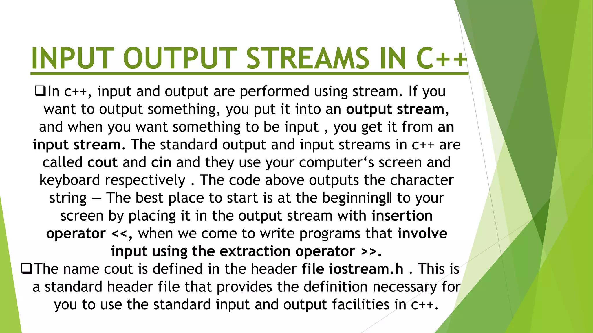 C++ presentation | PPTX