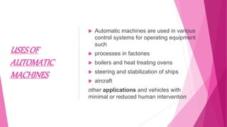 uses of c++ in automatic machines | PPTX