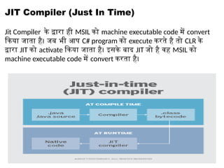 C# presentation.pptx CLR presentation in hindi language | PPT