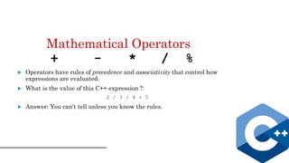 c++ Data Types and Selection | PPT