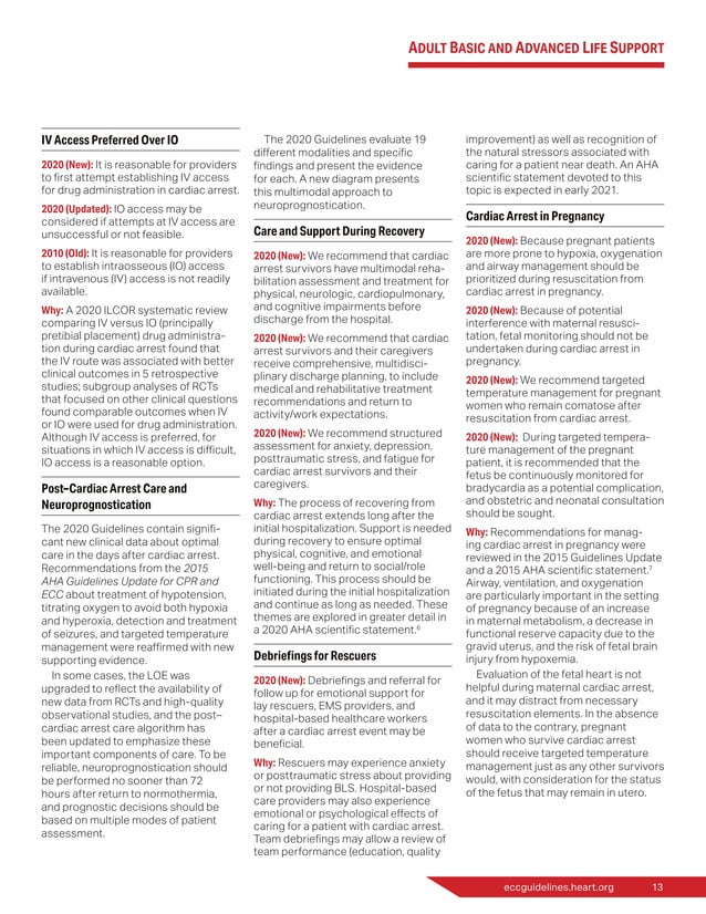 AHA ACLS BLS CPR Guideline 2020 | PDF | First Aid | Injuries