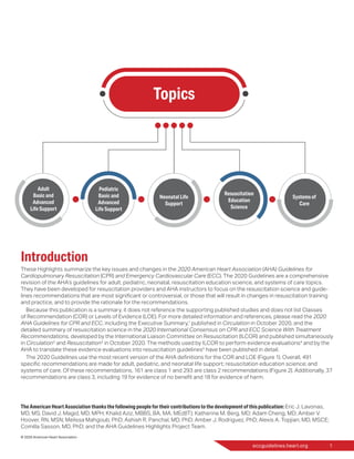 AHA ACLS BLS CPR Guideline 2020 | PDF