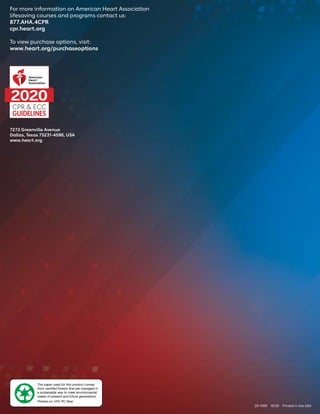 AHA ACLS BLS CPR Guideline 2020 | PDF