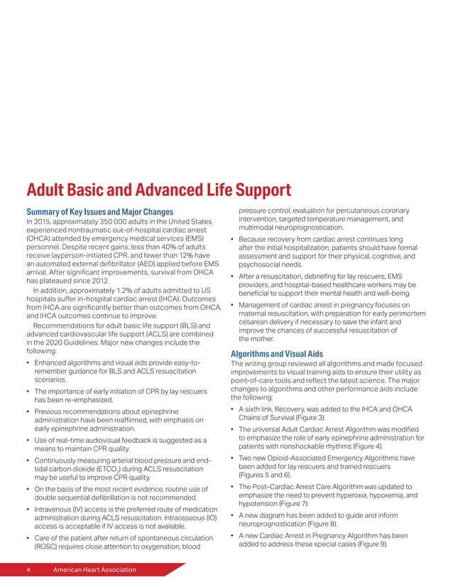 AHA ACLS BLS CPR Guideline 2020 | PDF | First Aid | Injuries
