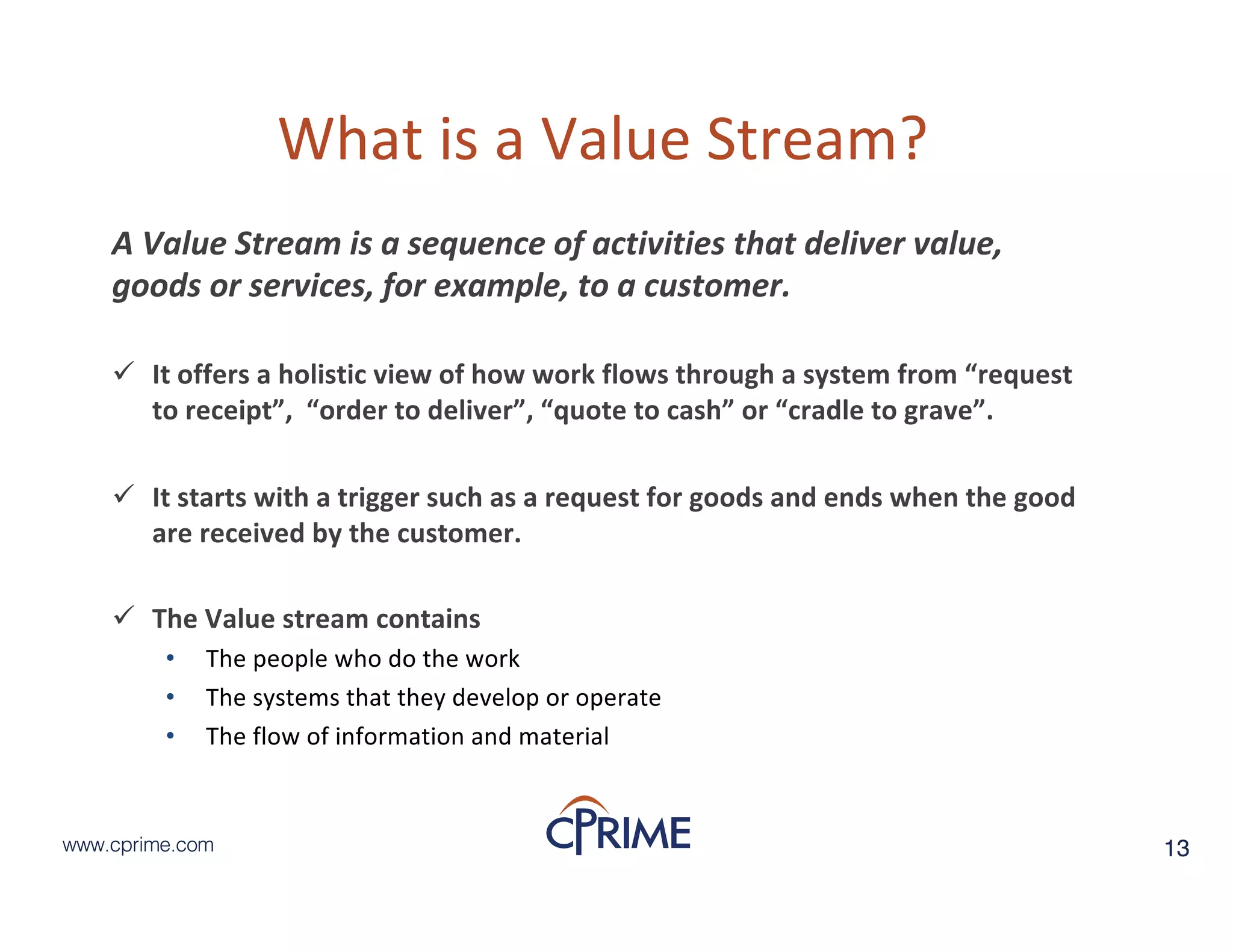 Value Streams and the Scaled Agile Framework | PPT