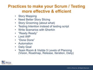 cPrime - Agile Quality Engineering | PPT