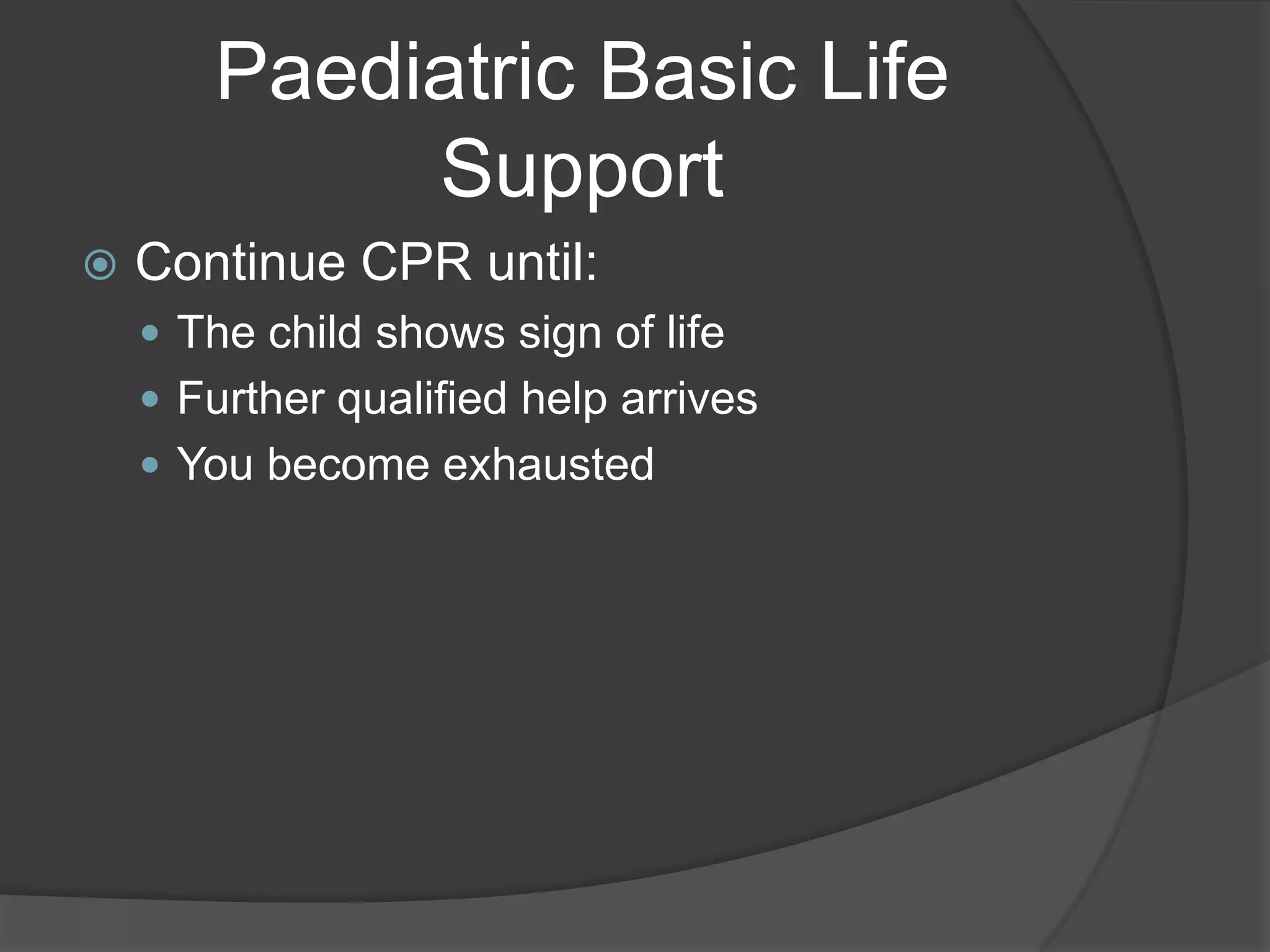 Cpr in childhood 2013 | PPTX