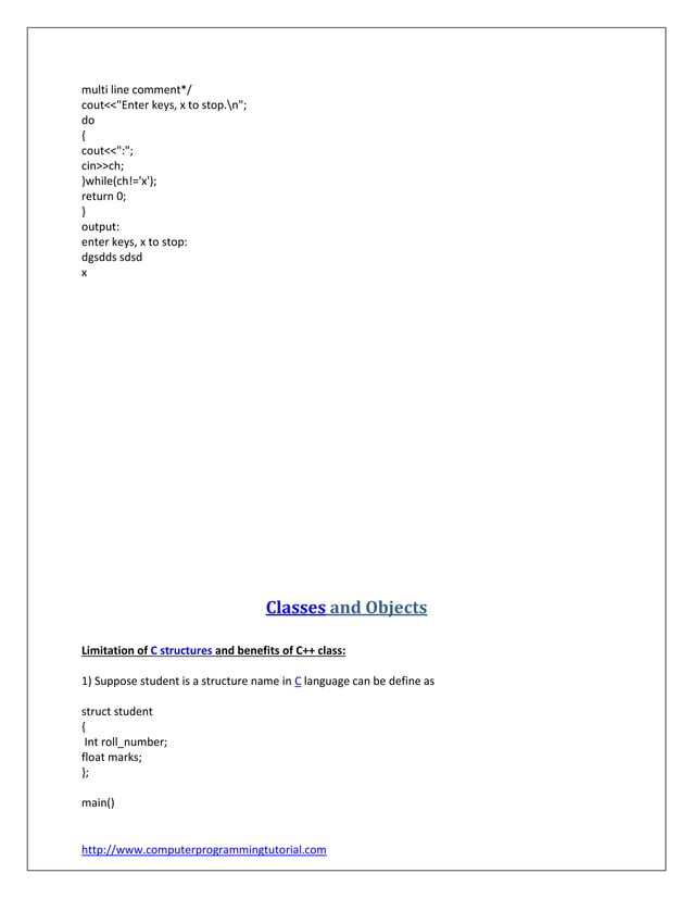 C++ [ principles of object oriented programming ] | PDF