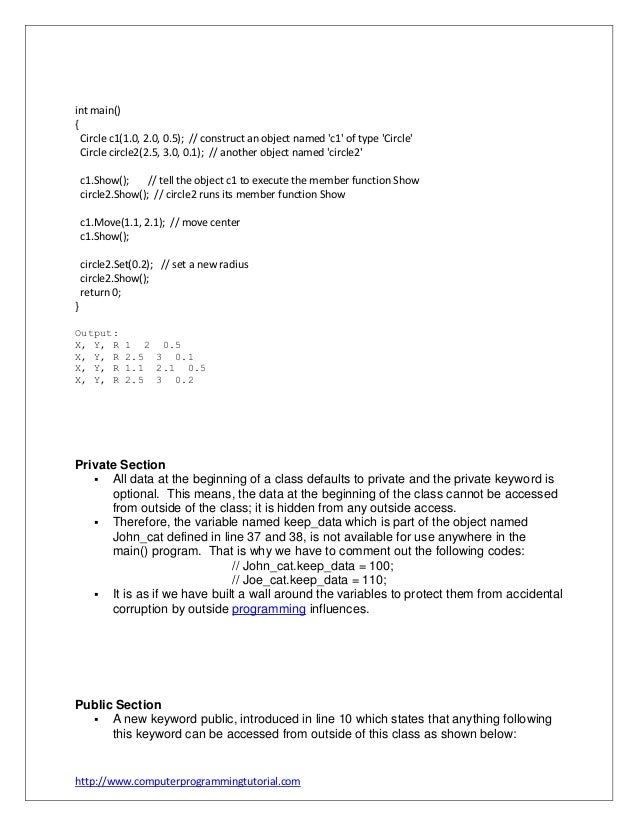 C [ Principles Of Object Oriented Programming ]