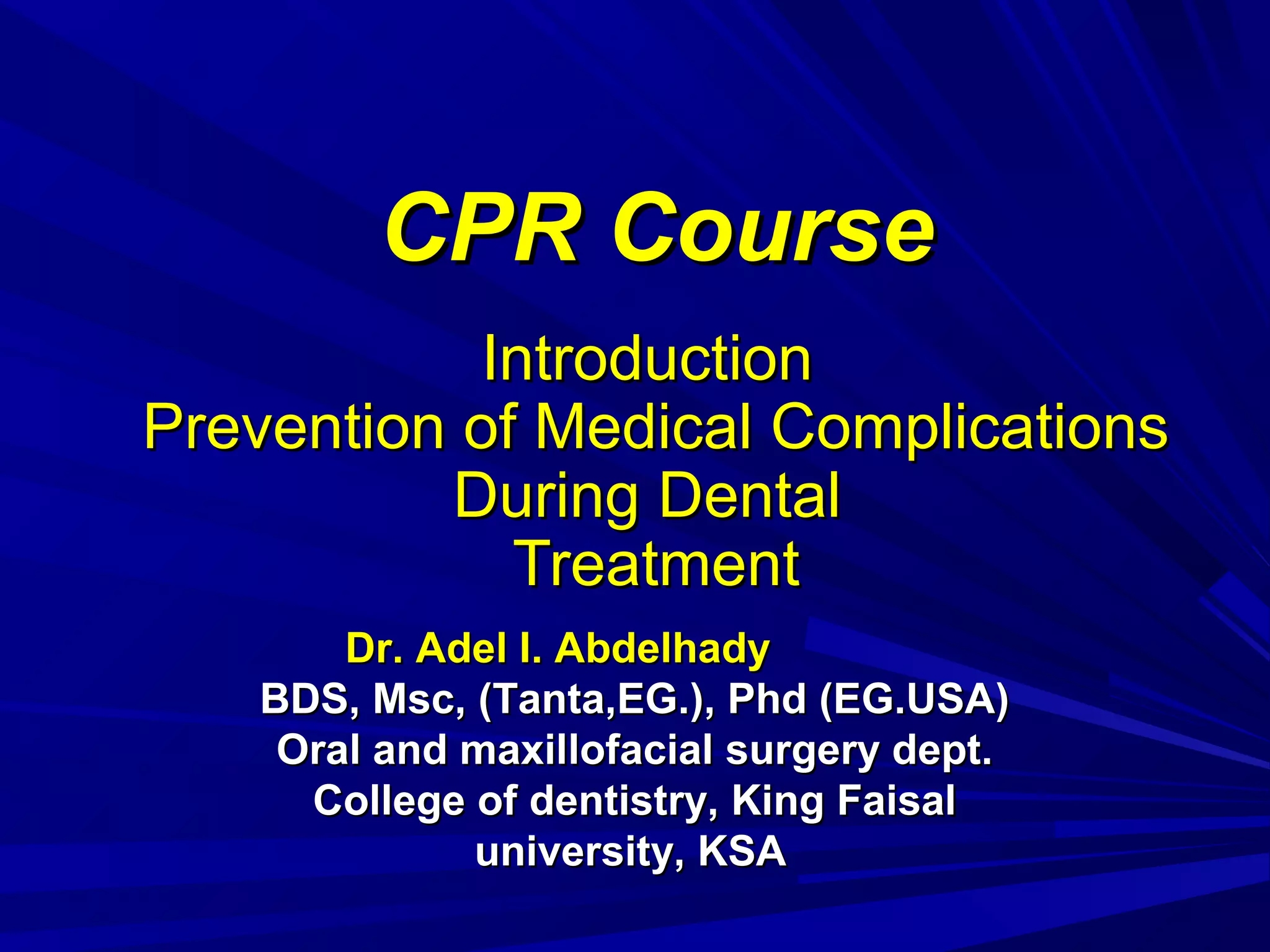 Cpr introduction and prevention | PPT