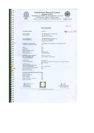 CPRI Test Report | PDF