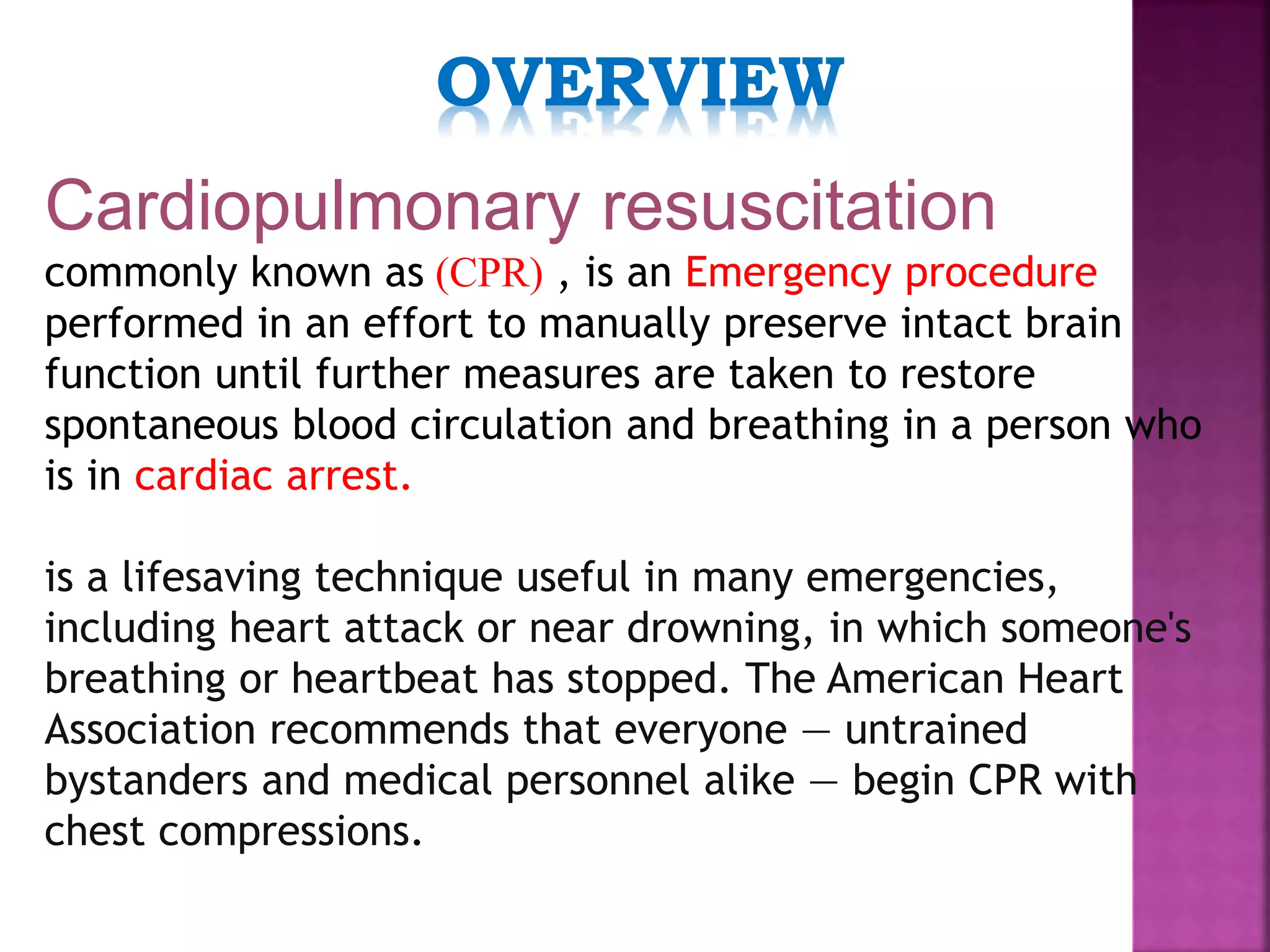 Cpr management | PPTX