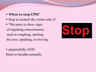 CPR (cardiopulmonary Resuscitation) 2015 | PPT