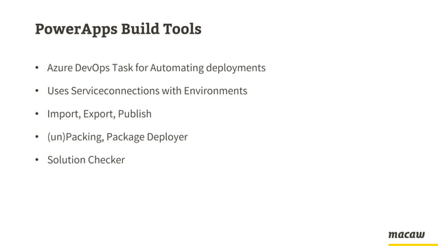 Azure Devops Build Tools for Powerapps | PPT