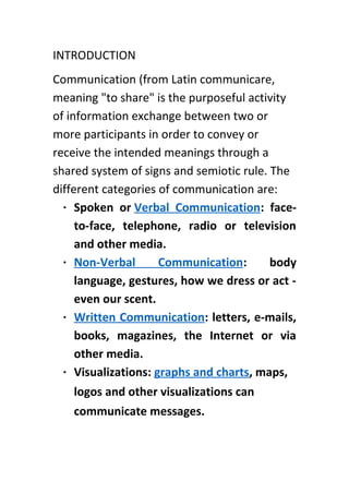 Communication process with practical example | DOC