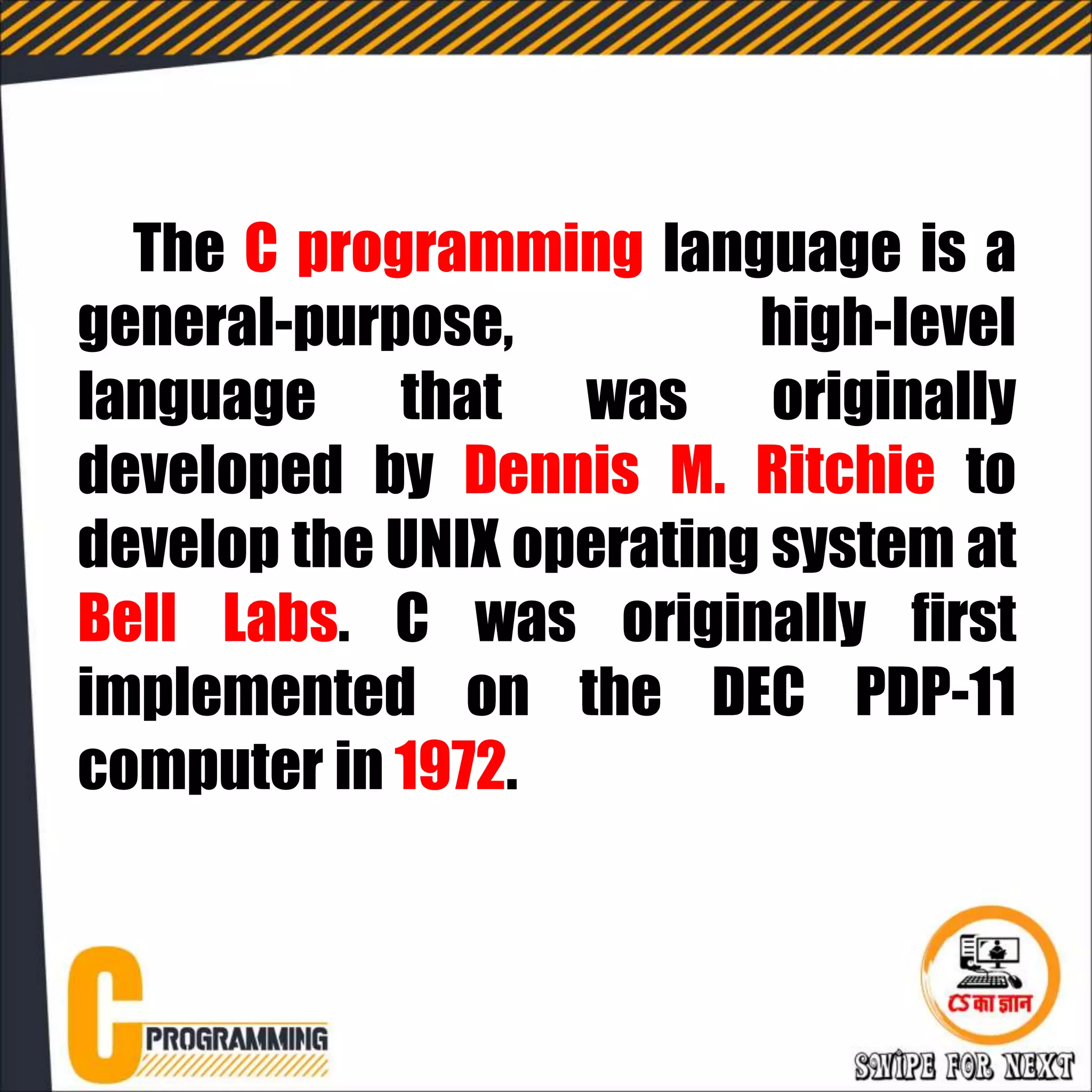 C programming 1 | PPTX | Programming Languages | Computing