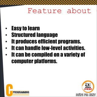 C programming 1 | PPTX | Programming Languages | Computing