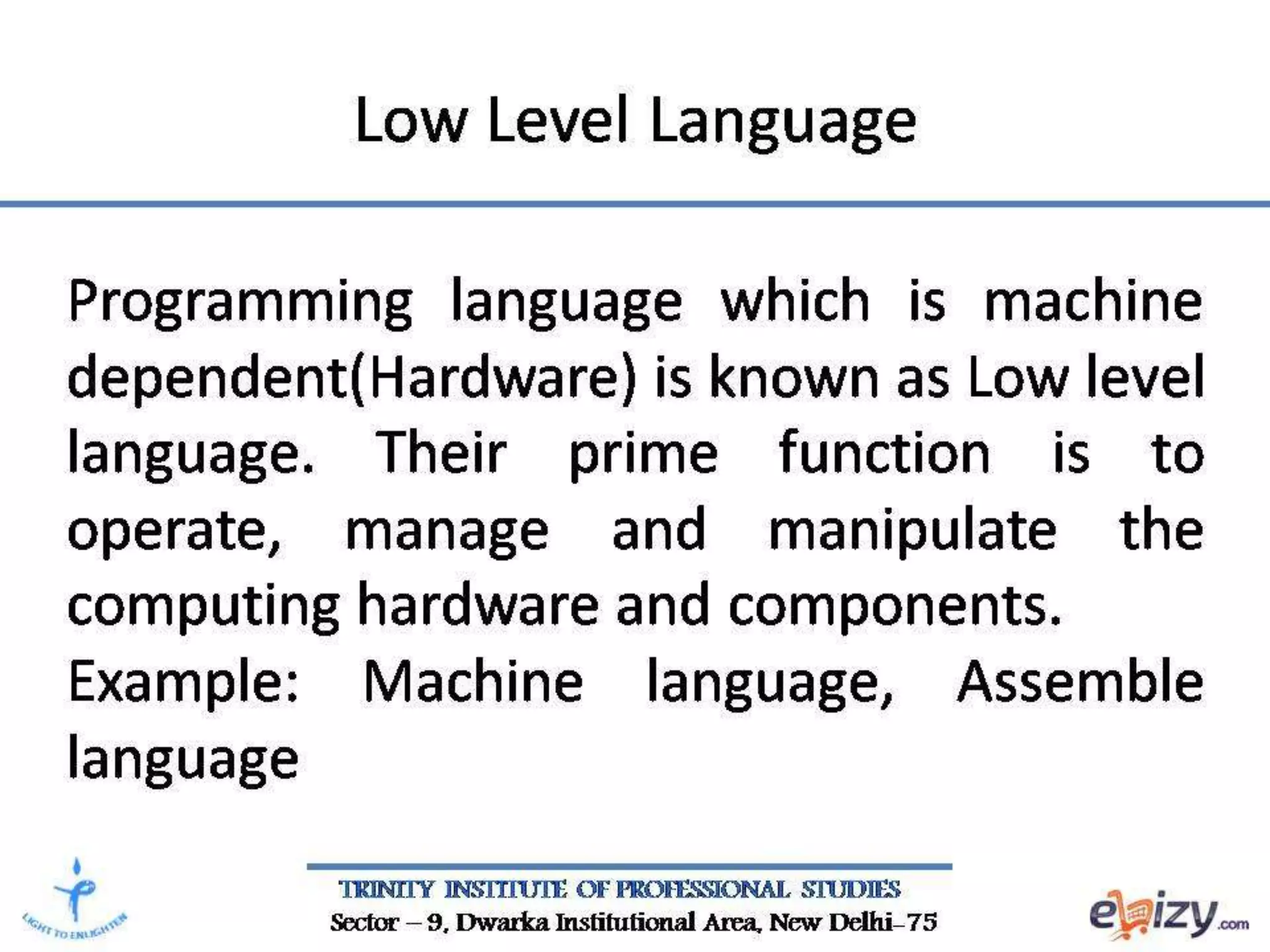 Programming Language using C- Mechanical Language | PPT