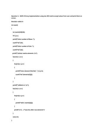 Most Important C language program | PDF