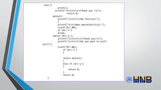C program for hnb atm machine original - updated - [pys] | PPT