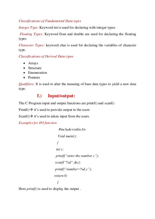 C Programing Tutorial