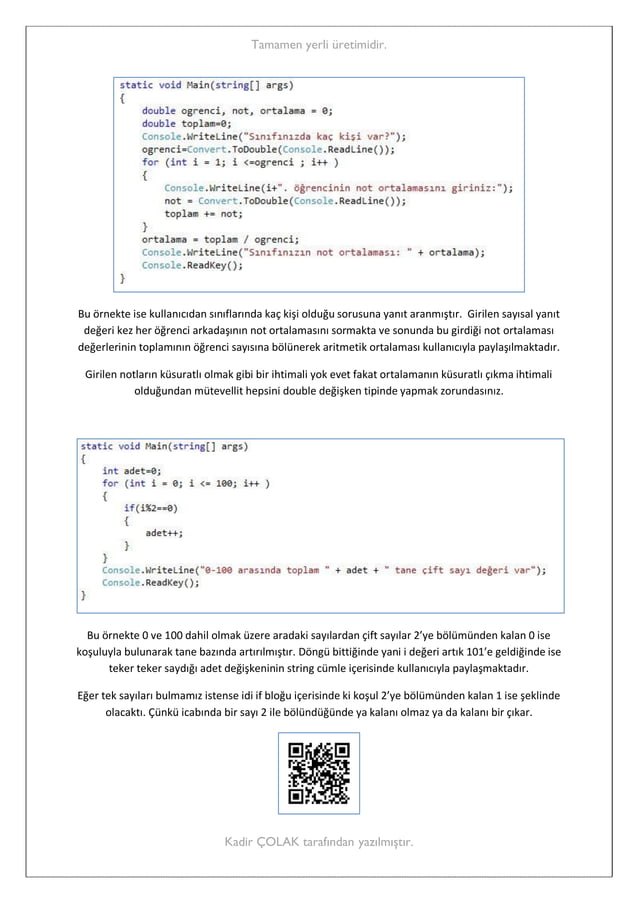 C# programlama dili | PDF