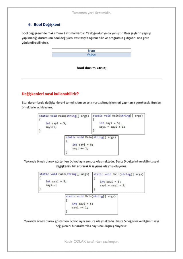 C# programlama dili | PDF