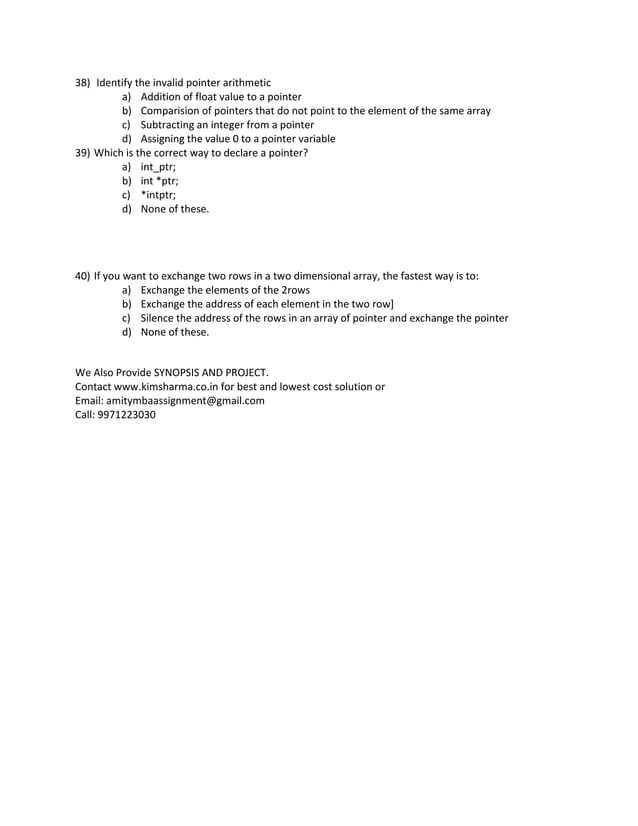 C Programming | DOC | Programming Languages | Computing