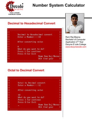 Ram Raj Meena C++ programming | PDF