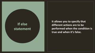 If-else and switch-case | PPT