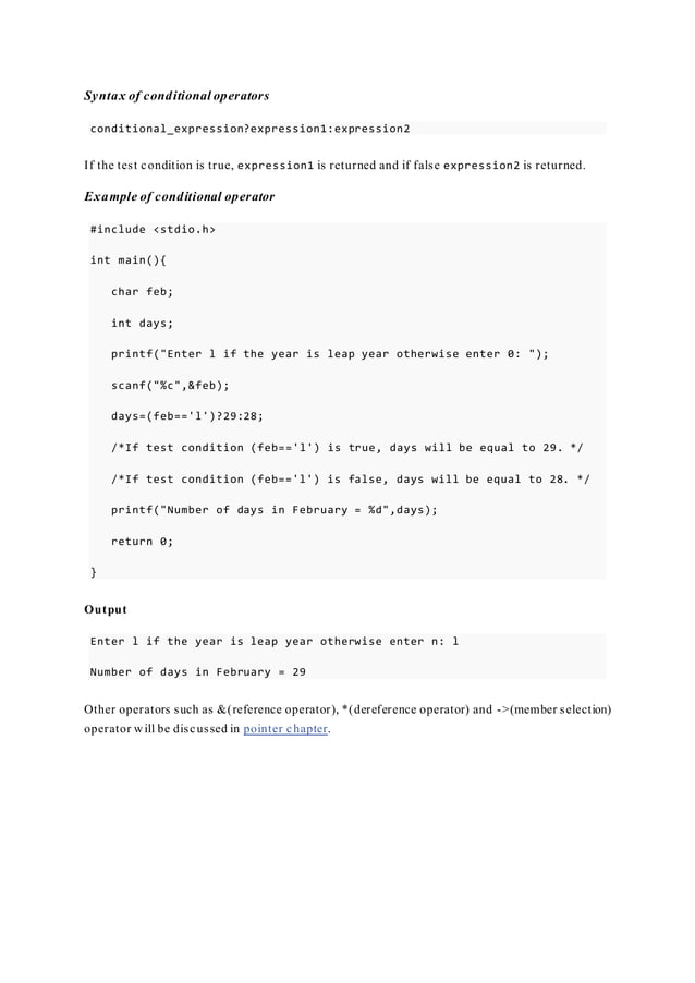 C Programming Pdf 