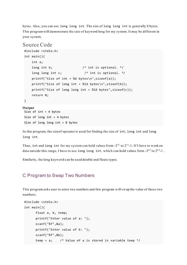 C Programming Pdf