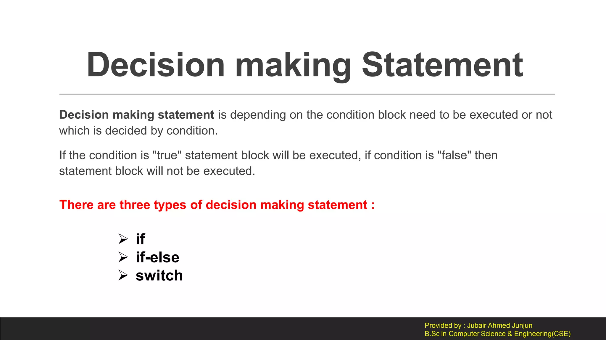 Basic C programming language in Bangla. | PDF