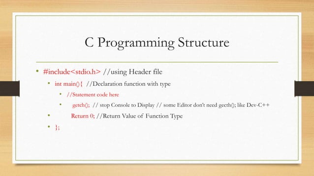 C programming tutorial for Beginner | PPTX
