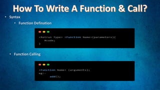 function in c programming.pptx | Web Development | Internet
