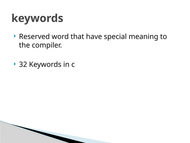 c programming language powerpoint presentation | PPT