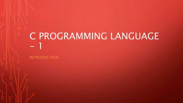 C programming i | PPT