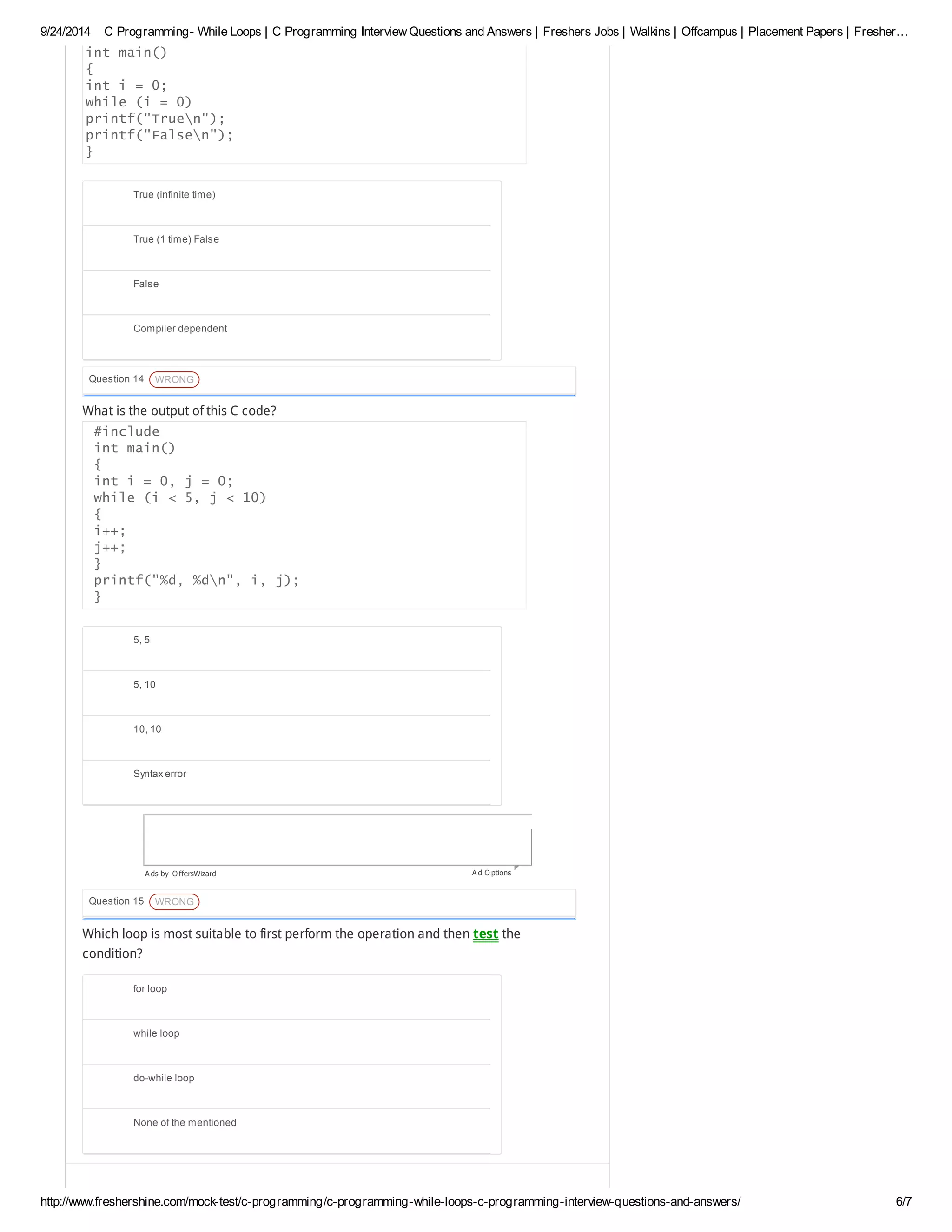 C programming while loops | PDF