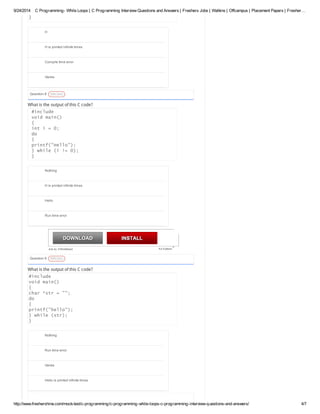 C programming while loops | PDF | Programming Languages | Computing