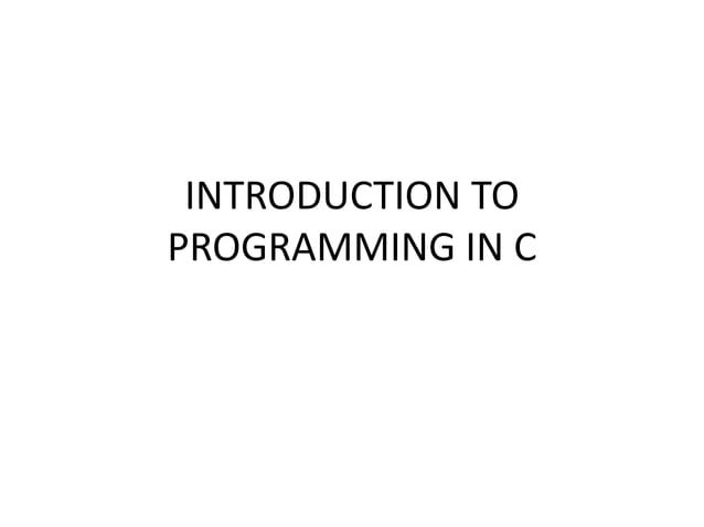 C programming | PPT