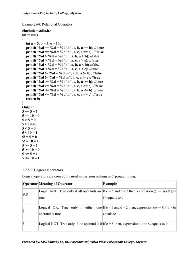 C programming Lab Manual 15 me47p | PDF