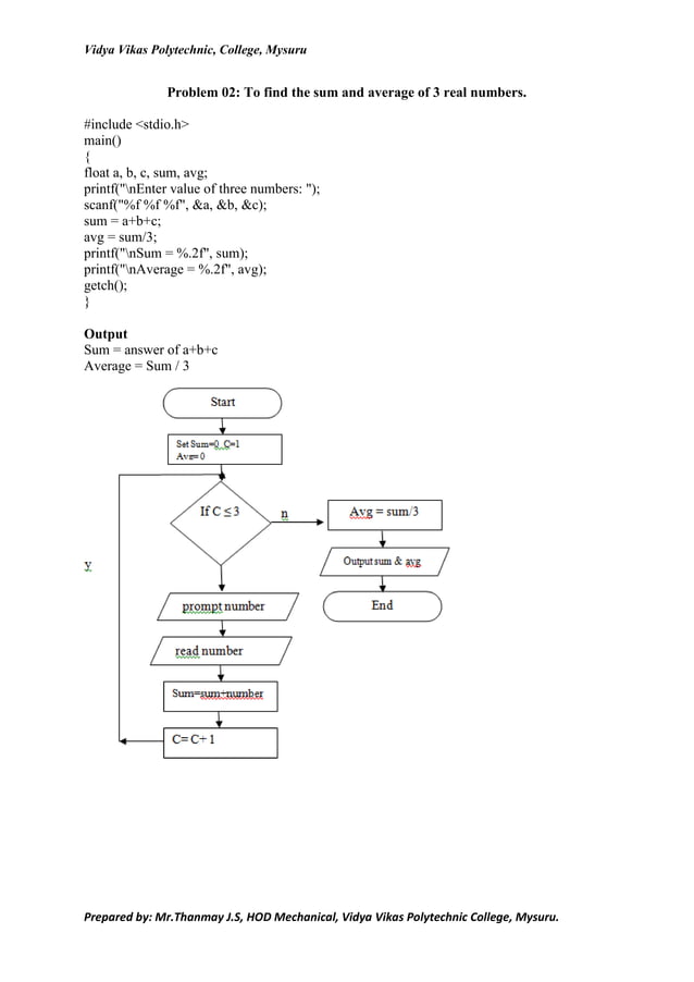 C programming Lab Manual 15 me47p | PDF